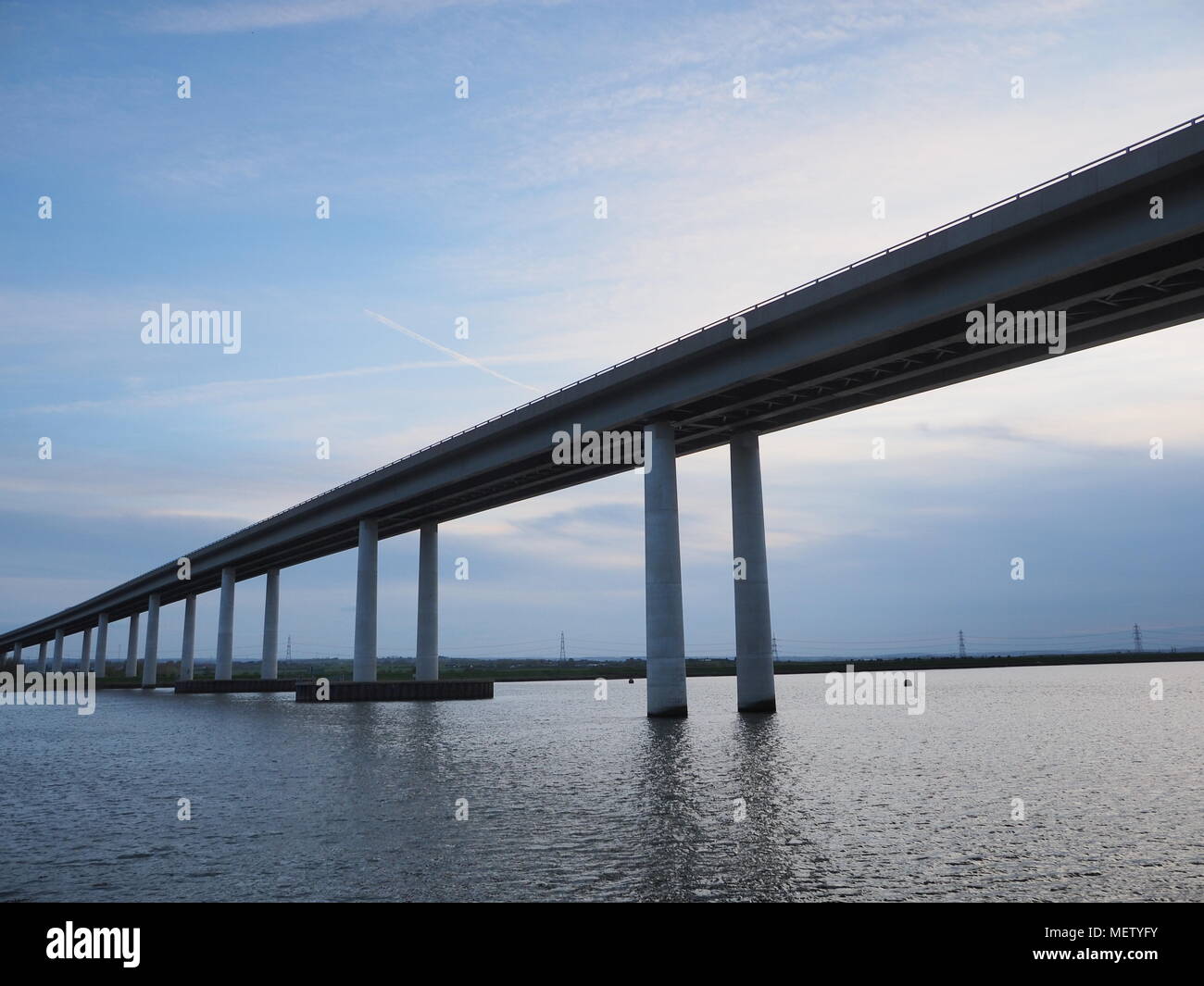 Kingsferry Bridge Sheppey Crossing Bridge Stock Photos & Kingsferry ...