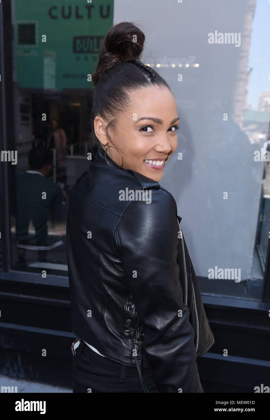 New York, NY, USA. 23rd Apr, 2018. Jasmine Mathews, seen at BUILD ...