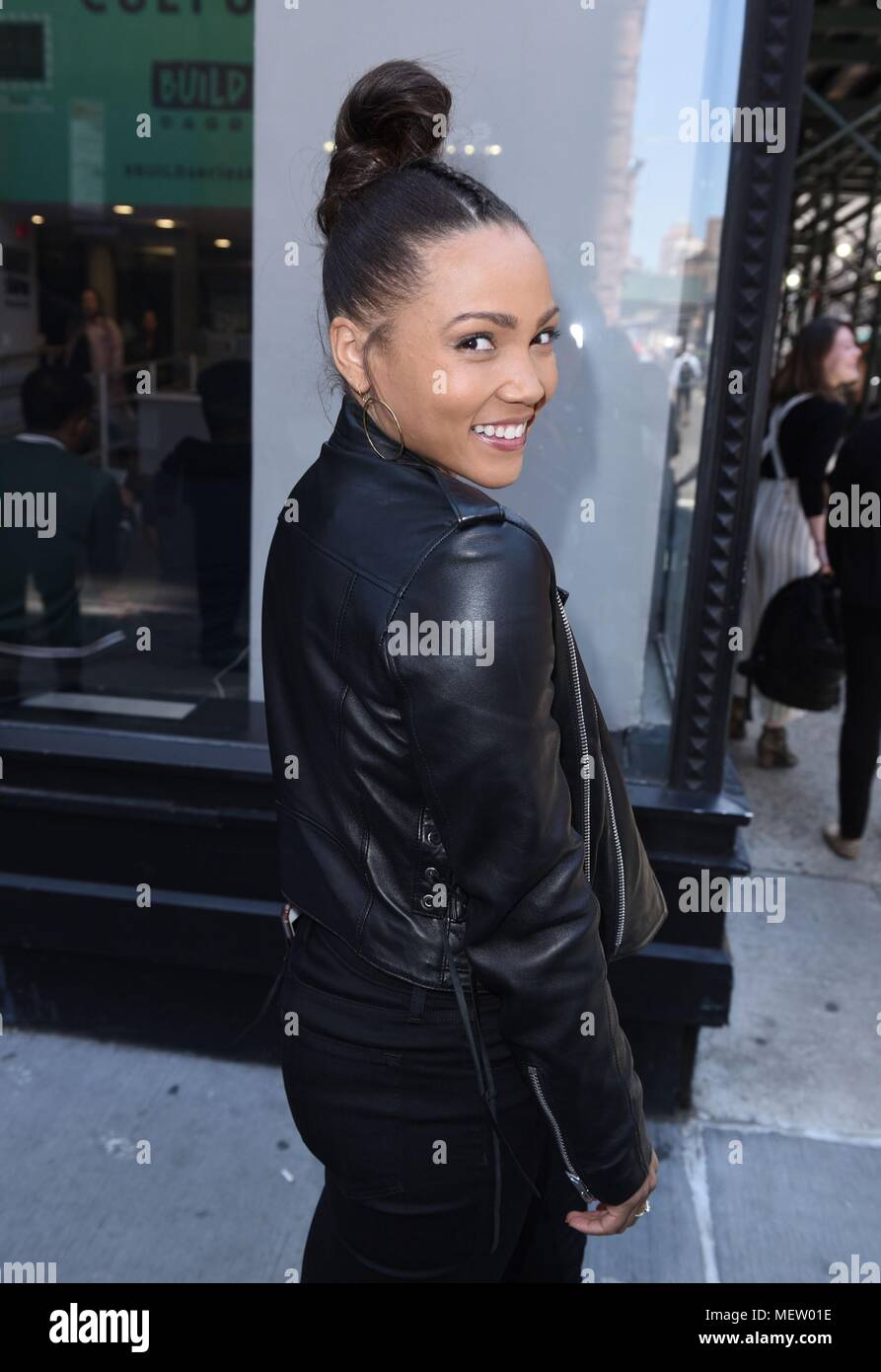 New York, NY, USA. 23rd Apr, 2018. Jasmine Mathews, seen at BUILD ...