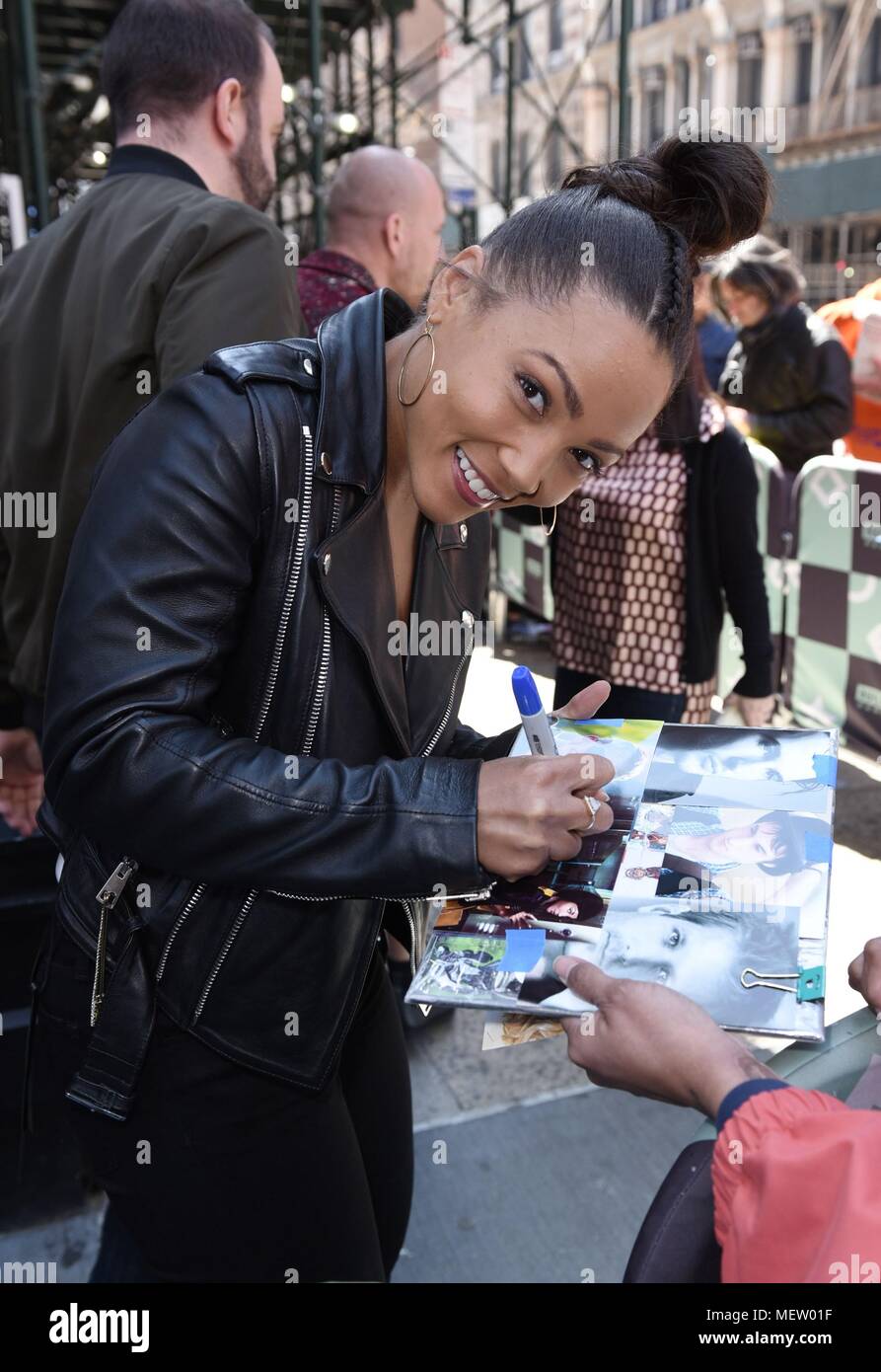 New York, NY, USA. 23rd Apr, 2018. Jasmine Mathews, seen at BUILD ...