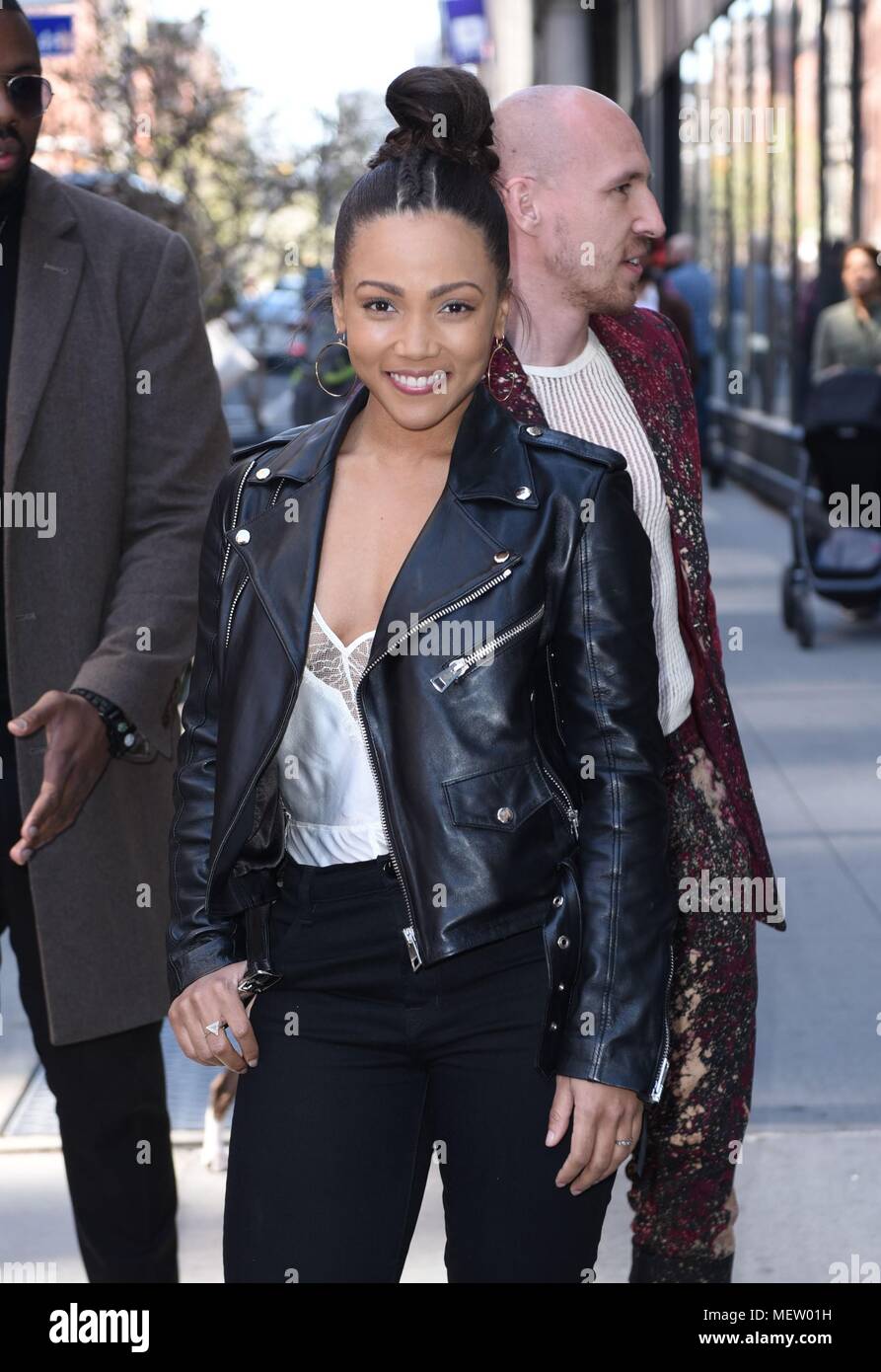 New York, NY, USA. 23rd Apr, 2018. Jasmine Mathews, seen at BUILD ...