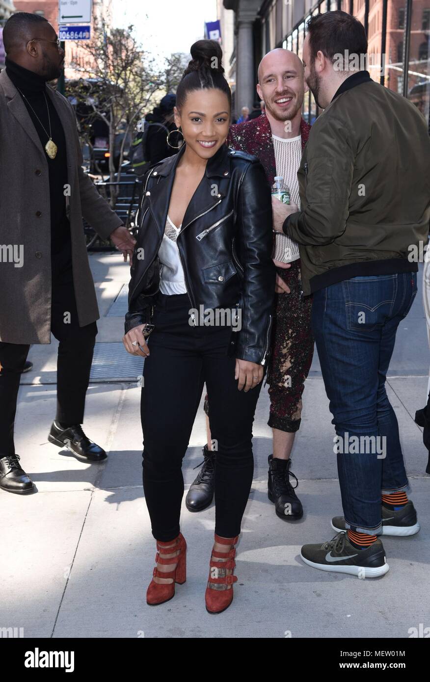 New York, NY, USA. 23rd Apr, 2018. Jasmine Mathews, seen at BUILD ...