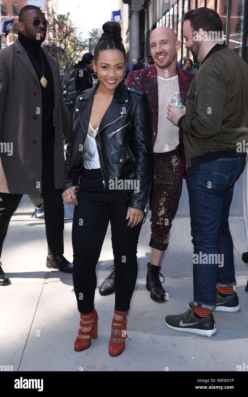 New York, NY, USA. 23rd Apr, 2018. Jasmine Mathews, seen at BUILD ...