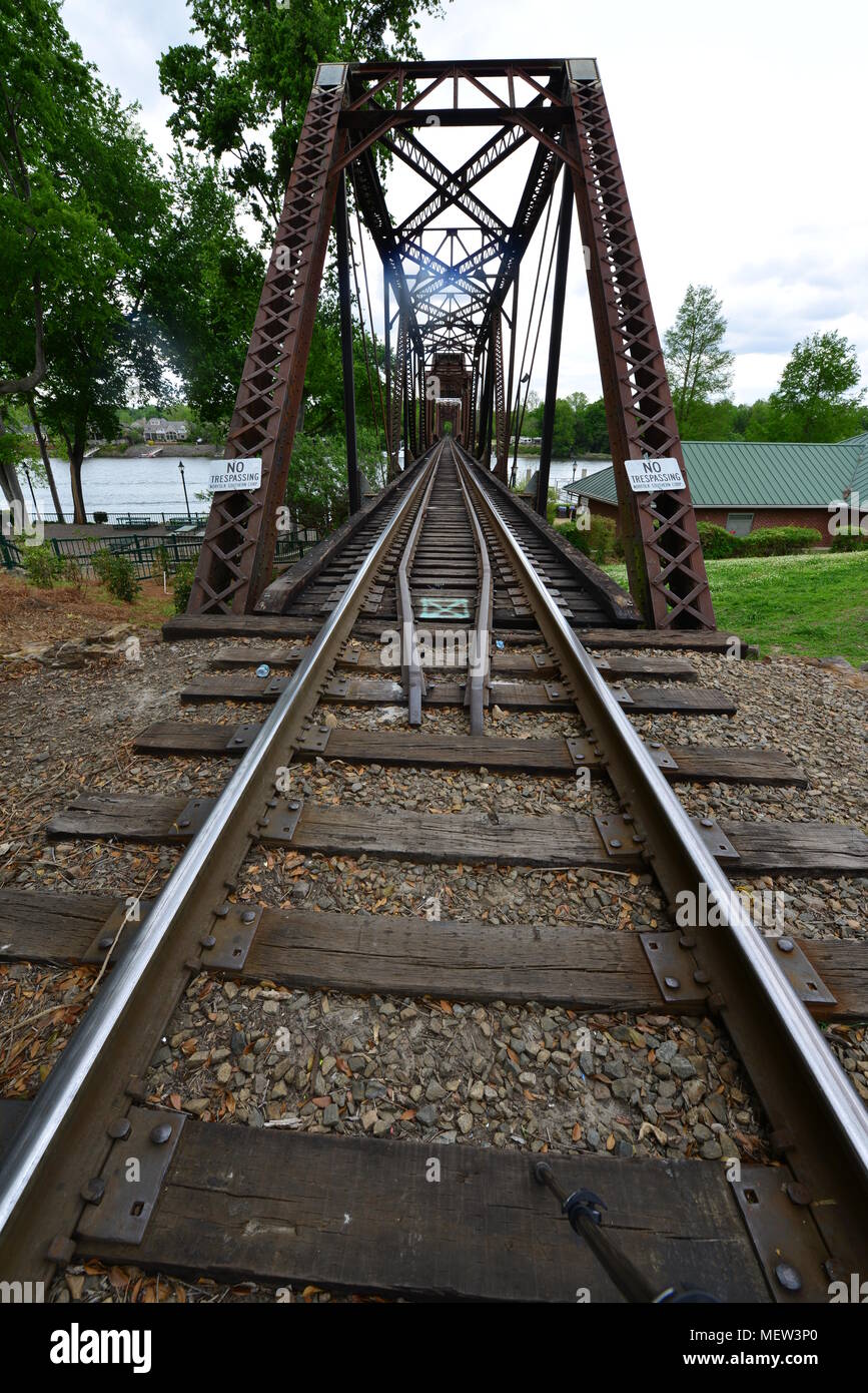 A rail road girder bridge in Augusta Georgia Stock Photo - Alamy