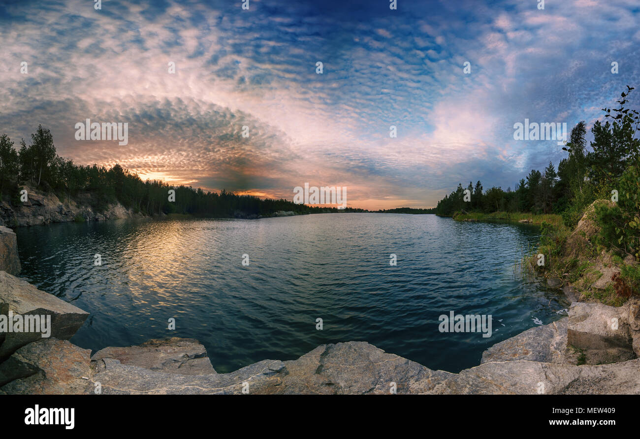 Beautiful summer lake Stock Photo - Alamy