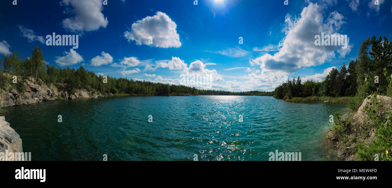 Beautiful summer lake Stock Photo - Alamy
