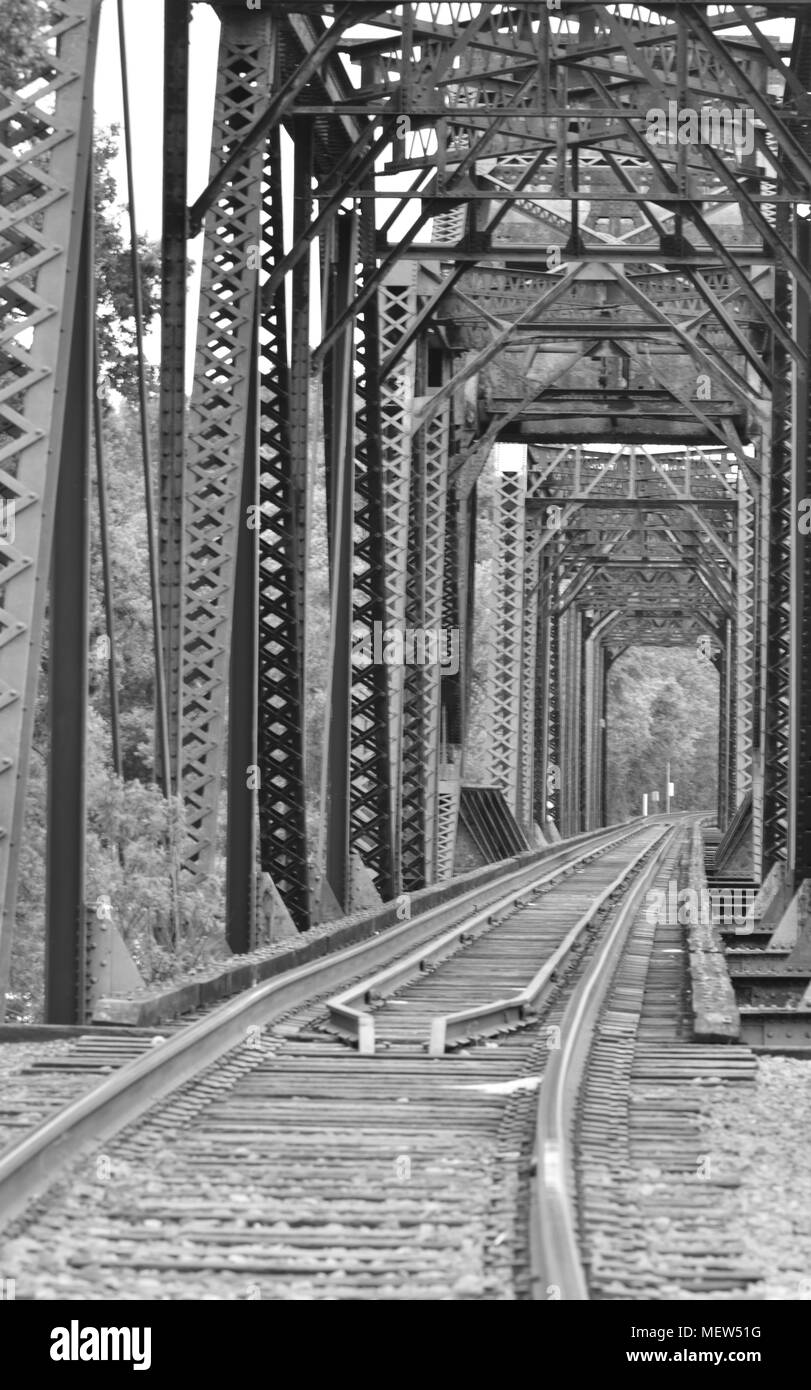 A rail road girder bridge in Augusta Georgia Stock Photo - Alamy