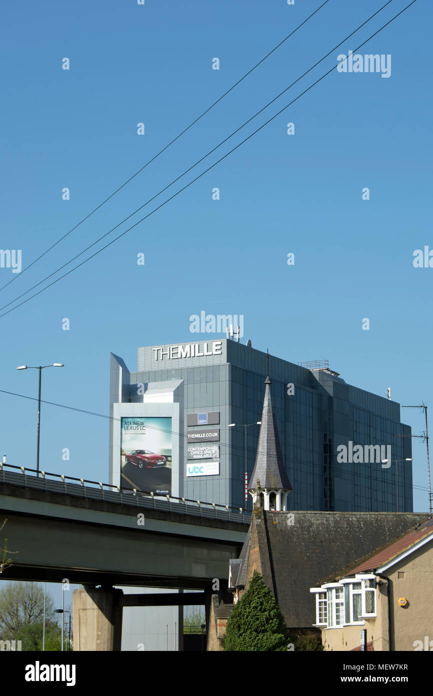 exterior of the mille, an office building in brentford, west london ...