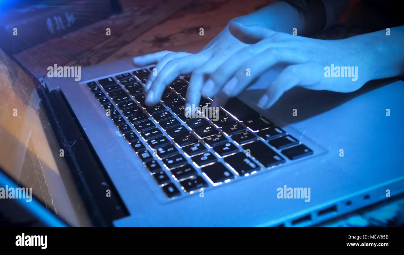 Closeup image girl typing hi-res stock photography and images - Alamy