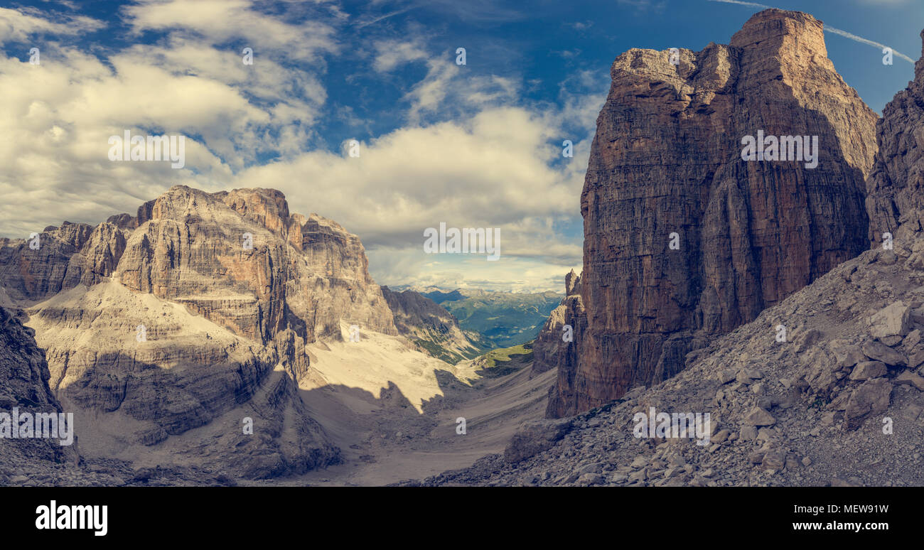 Spectacular mountain panorama Stock Photo - Alamy