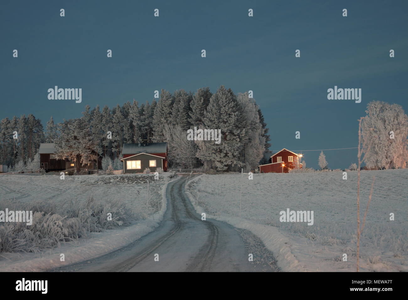 Village sweden winter hi-res stock photography and images - Alamy