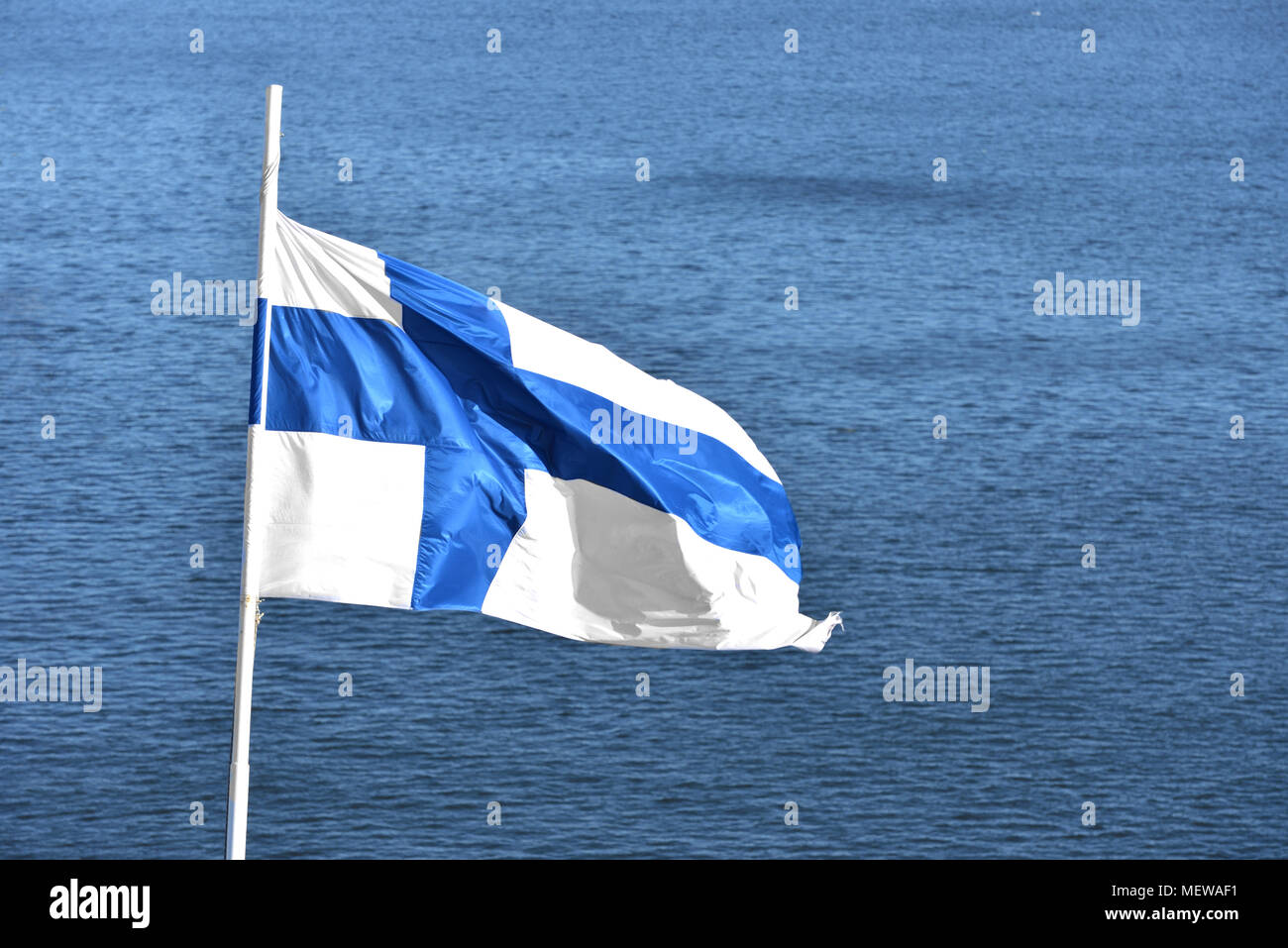 Finland flag waving hi-res stock photography and images - Alamy