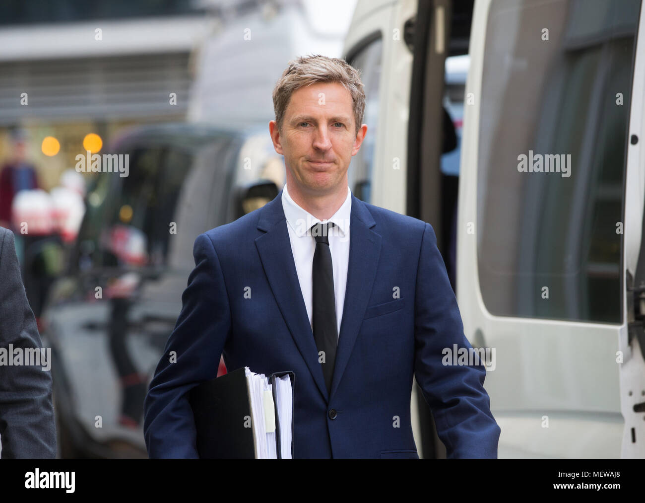 Declan Wilson, BBC Project Manager at the BBC, arrives at the High ...