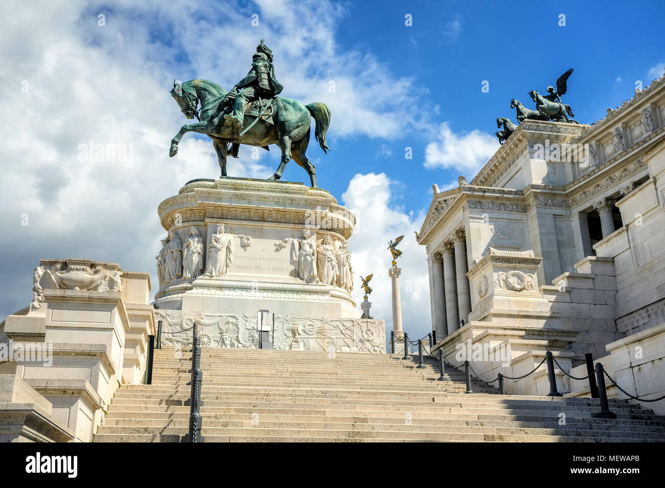 Monument of Vittorio Emanuele II, the first king of Italy, and Altar of ...