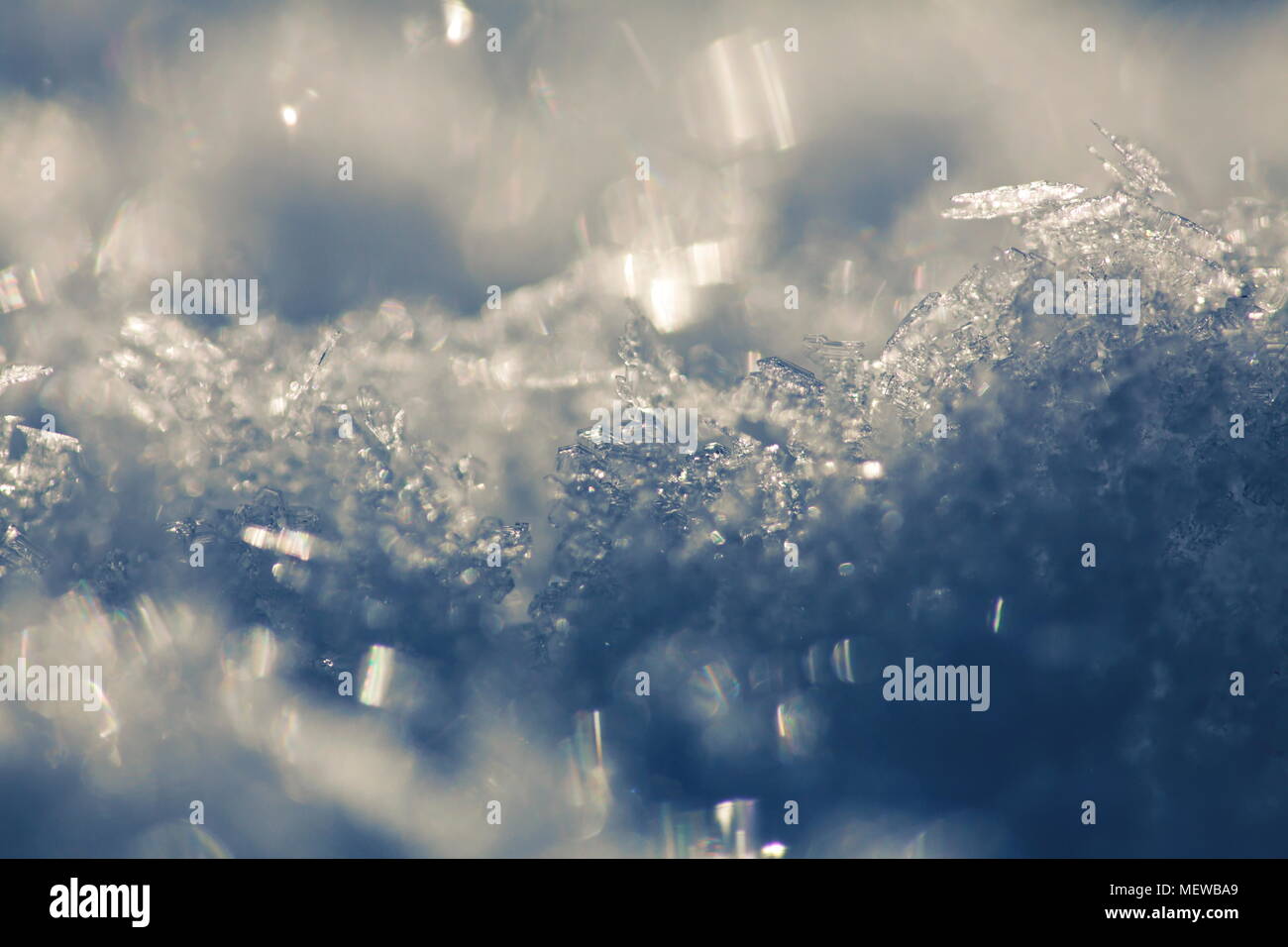 Beautiful snow crystals hi-res stock photography and images - Alamy