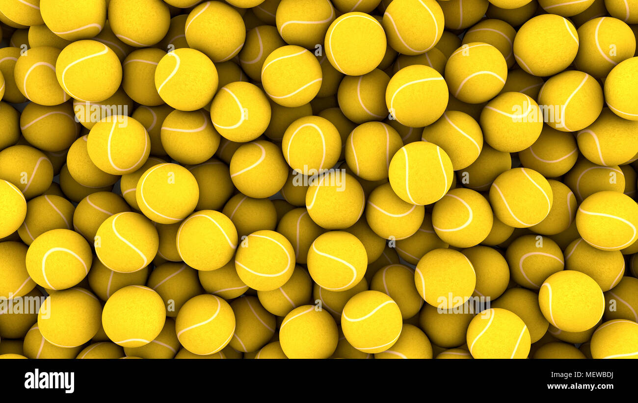 3d Render. Yellow spheres Stock Photo - Alamy