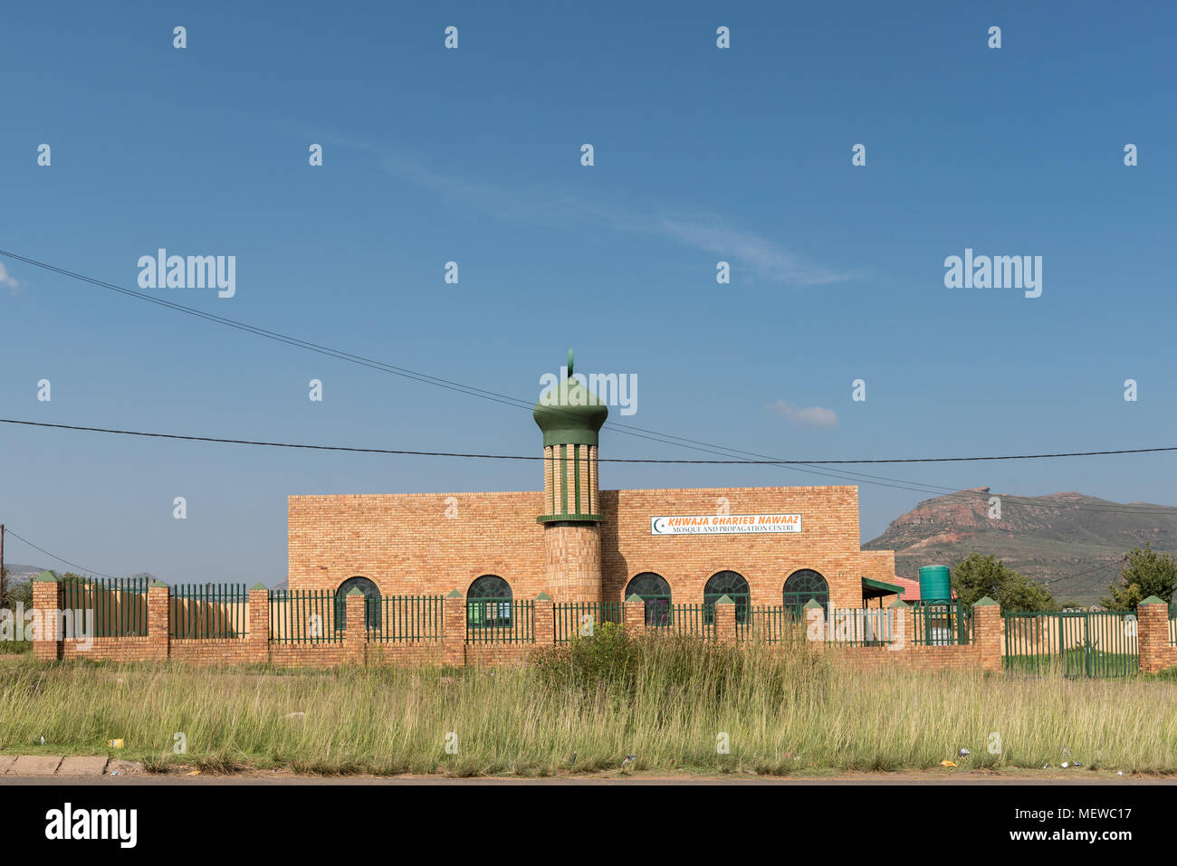 QWAQWA, SOUTH AFRICA - MARCH 13, 2018: A mosque in Phuthaditjhaba in ...