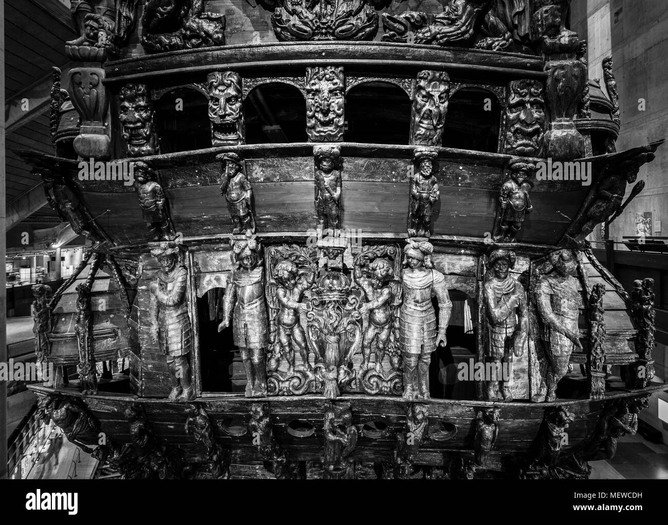 Naval ship Vasa that capsized and sank in Stockholm in 1628 Stock Photo ...