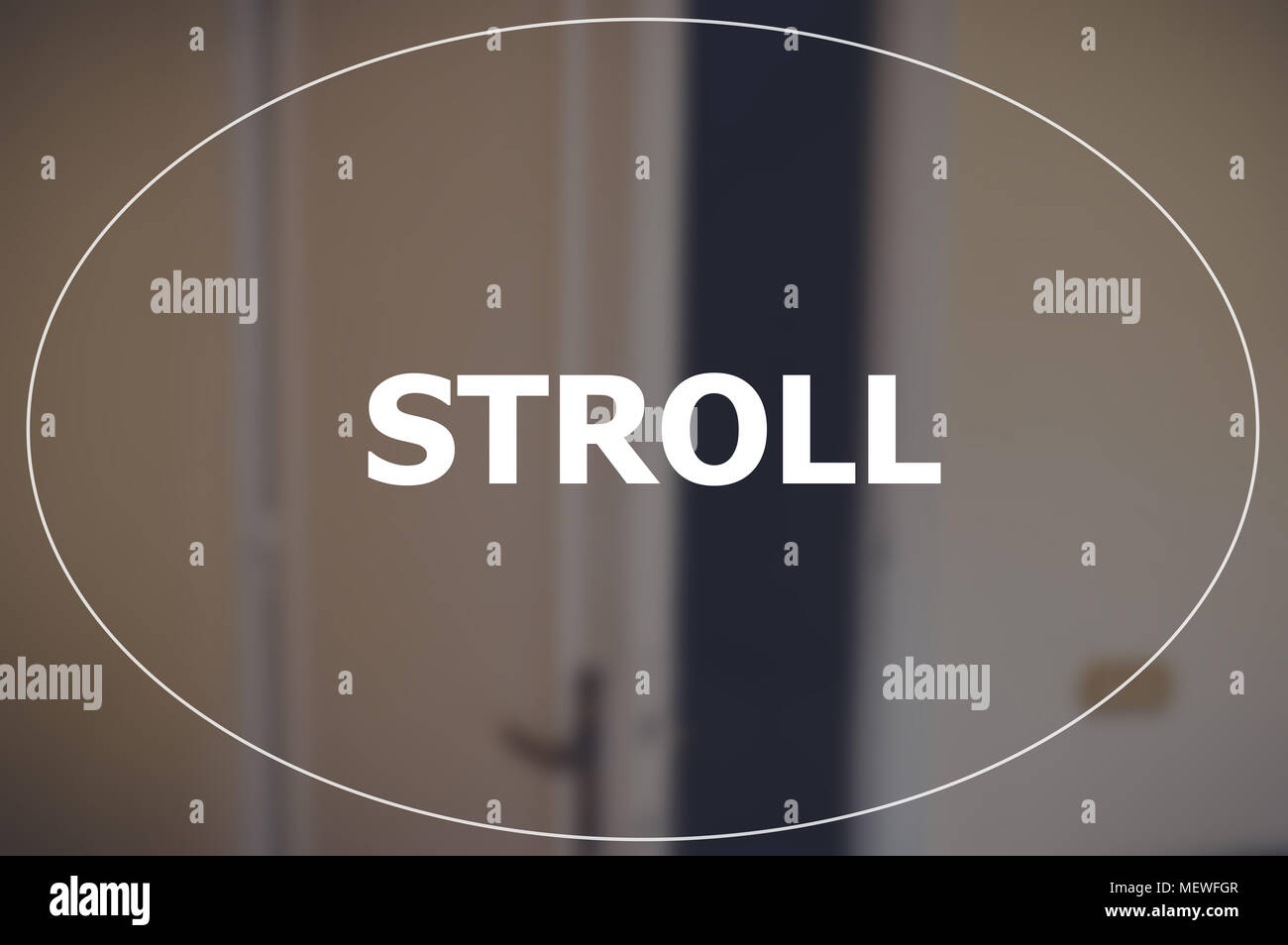 Word stroll hi-res stock photography and images - Alamy