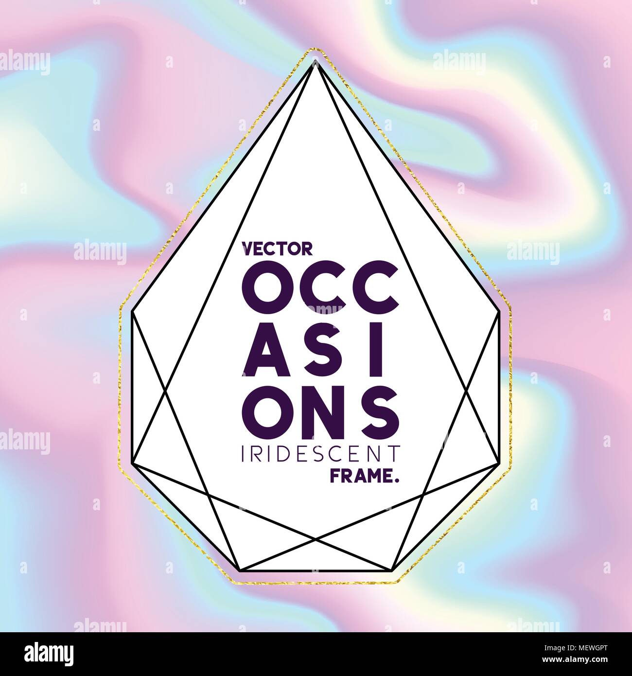 Iridescent geometric background Stock Vector Images - Alamy