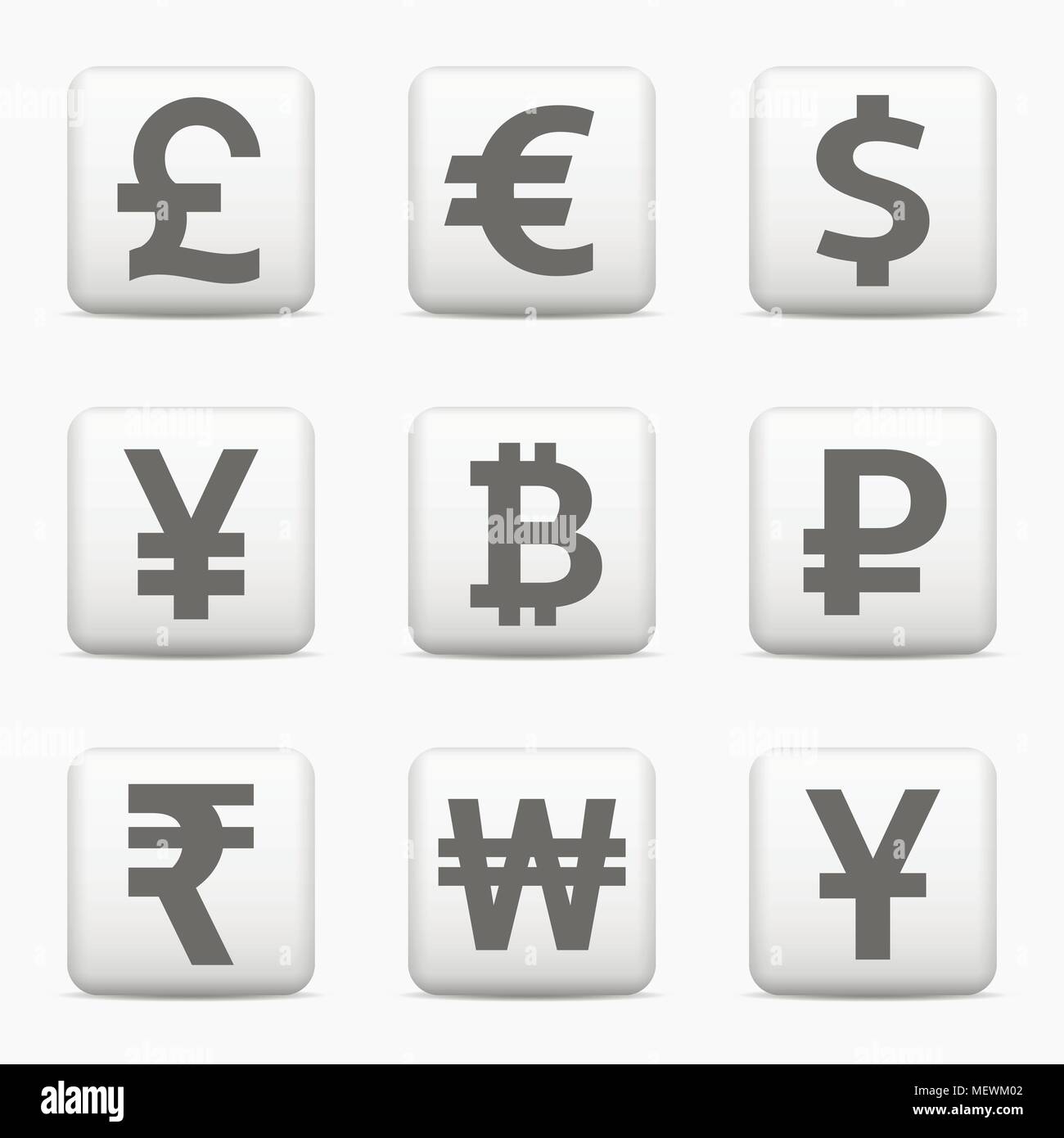 Money symbols vector icons hi-res stock photography and images - Alamy