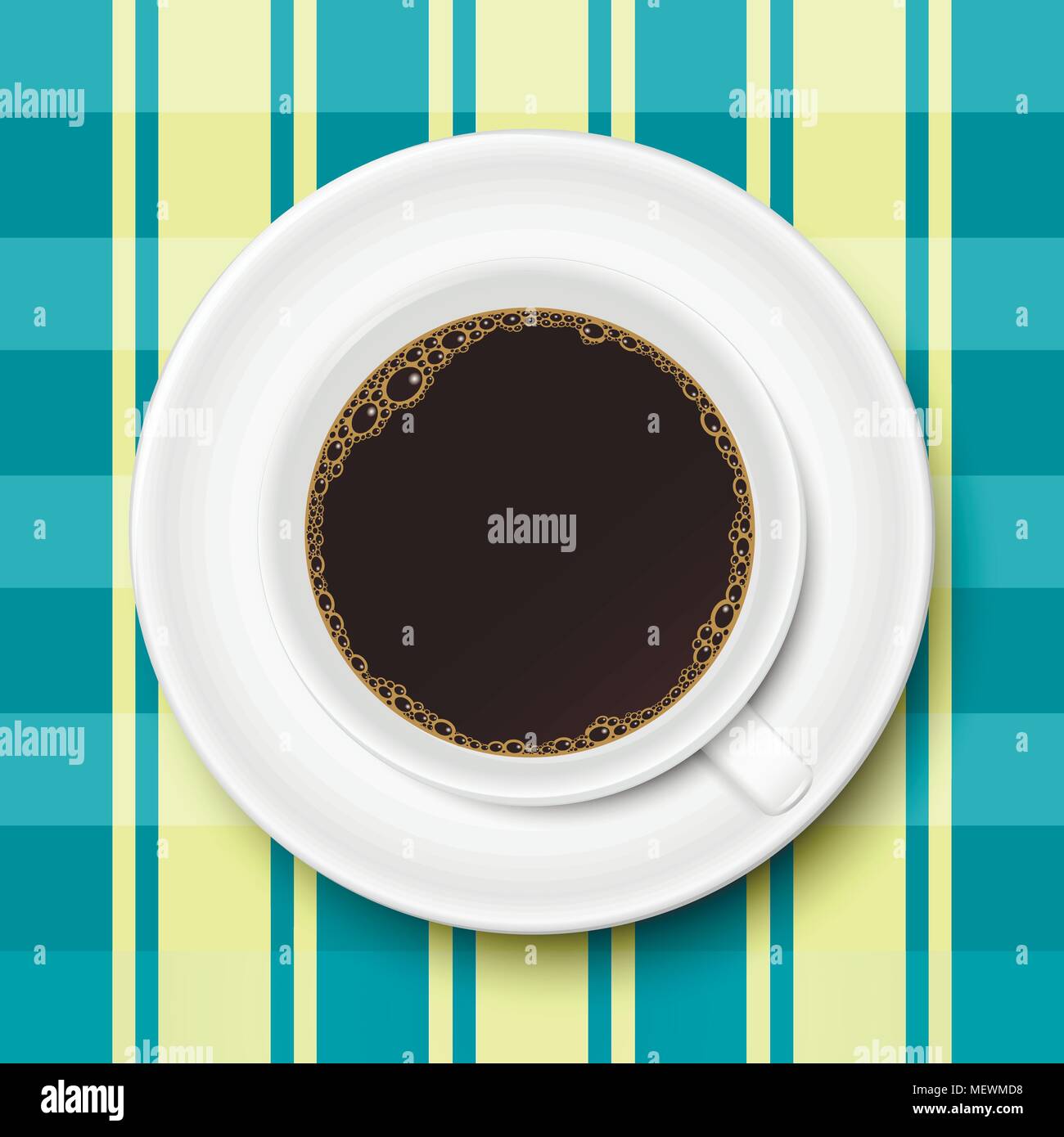 Top view on mocha Stock Vector Images - Alamy