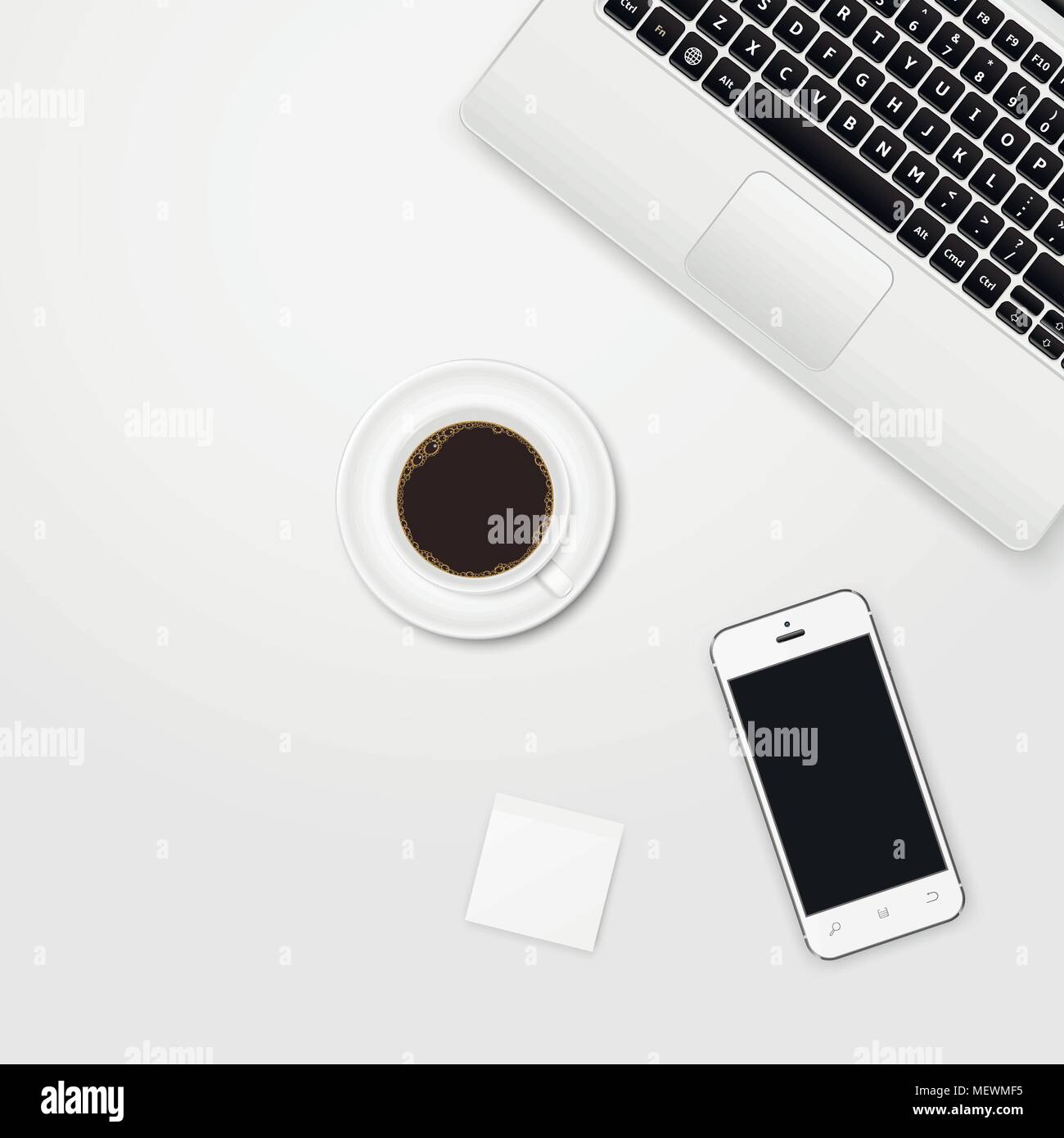 Modern workspace background copy Stock Vector Images - Alamy