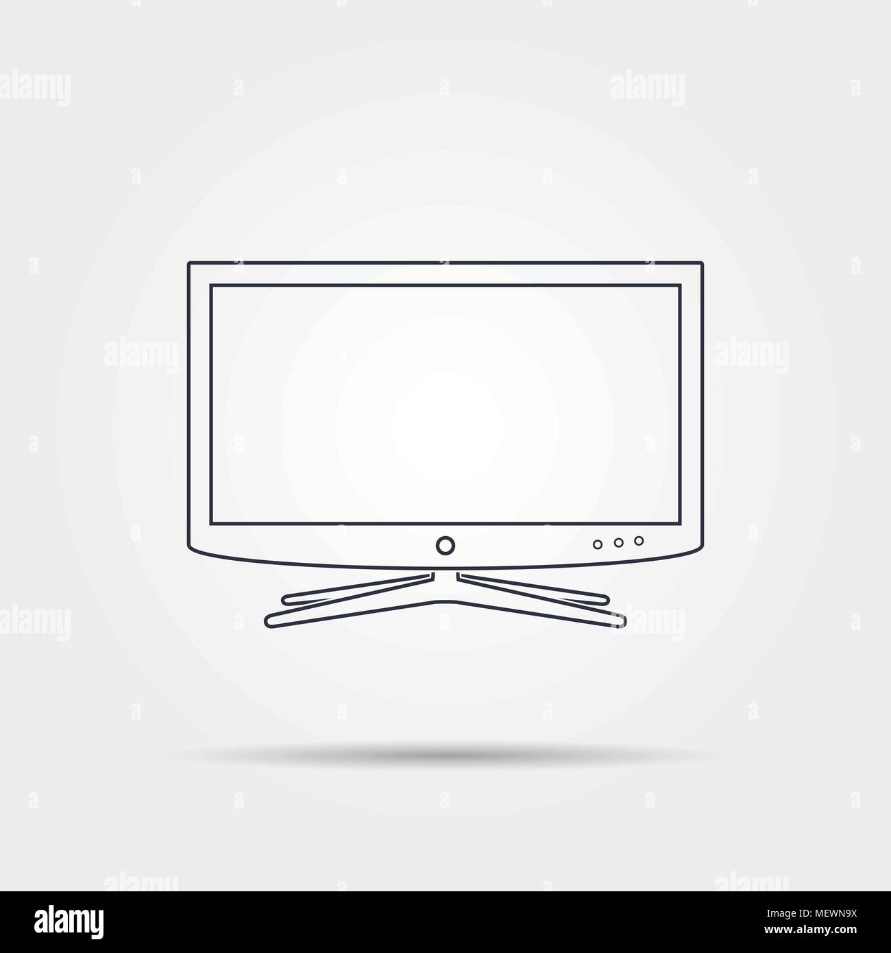 Smart tv line icon. Linear vector illustration Stock Vector Image & Art ...