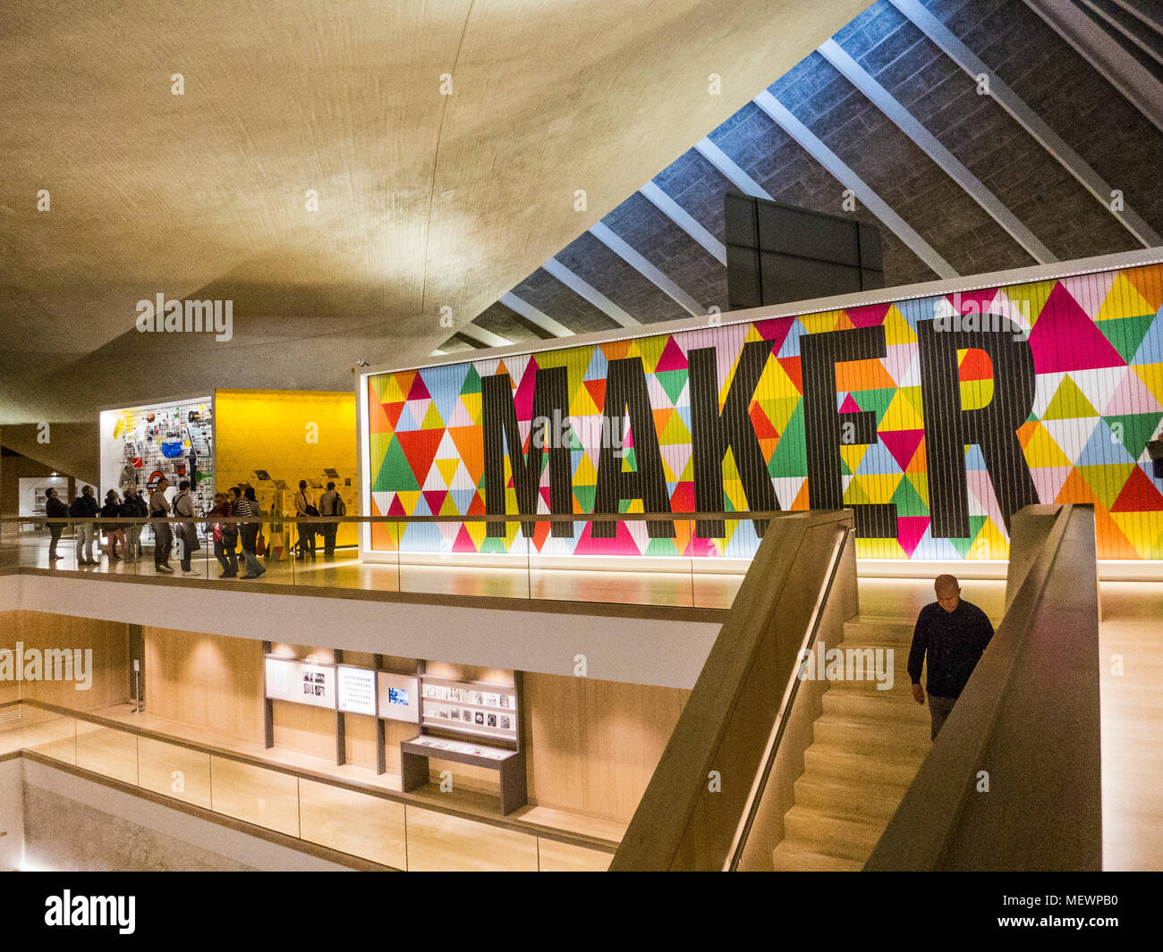 Interior of the London Design Museum located on Kensington High Street ...