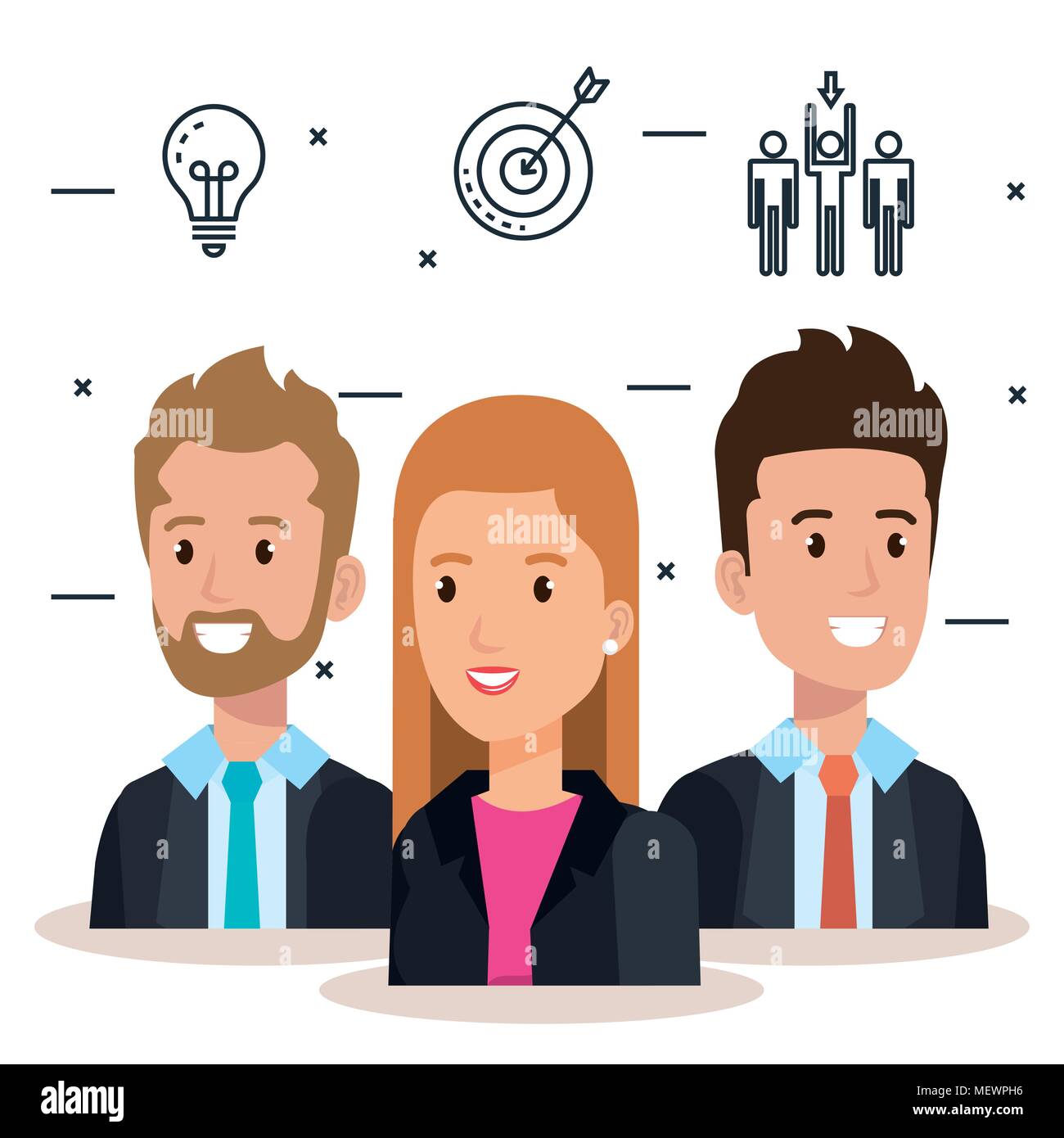 Human resources target group people Stock Vector Images - Alamy