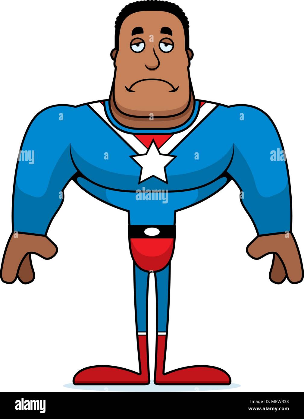 A cartoon superhero looking sad Stock Vector Image & Art - Alamy