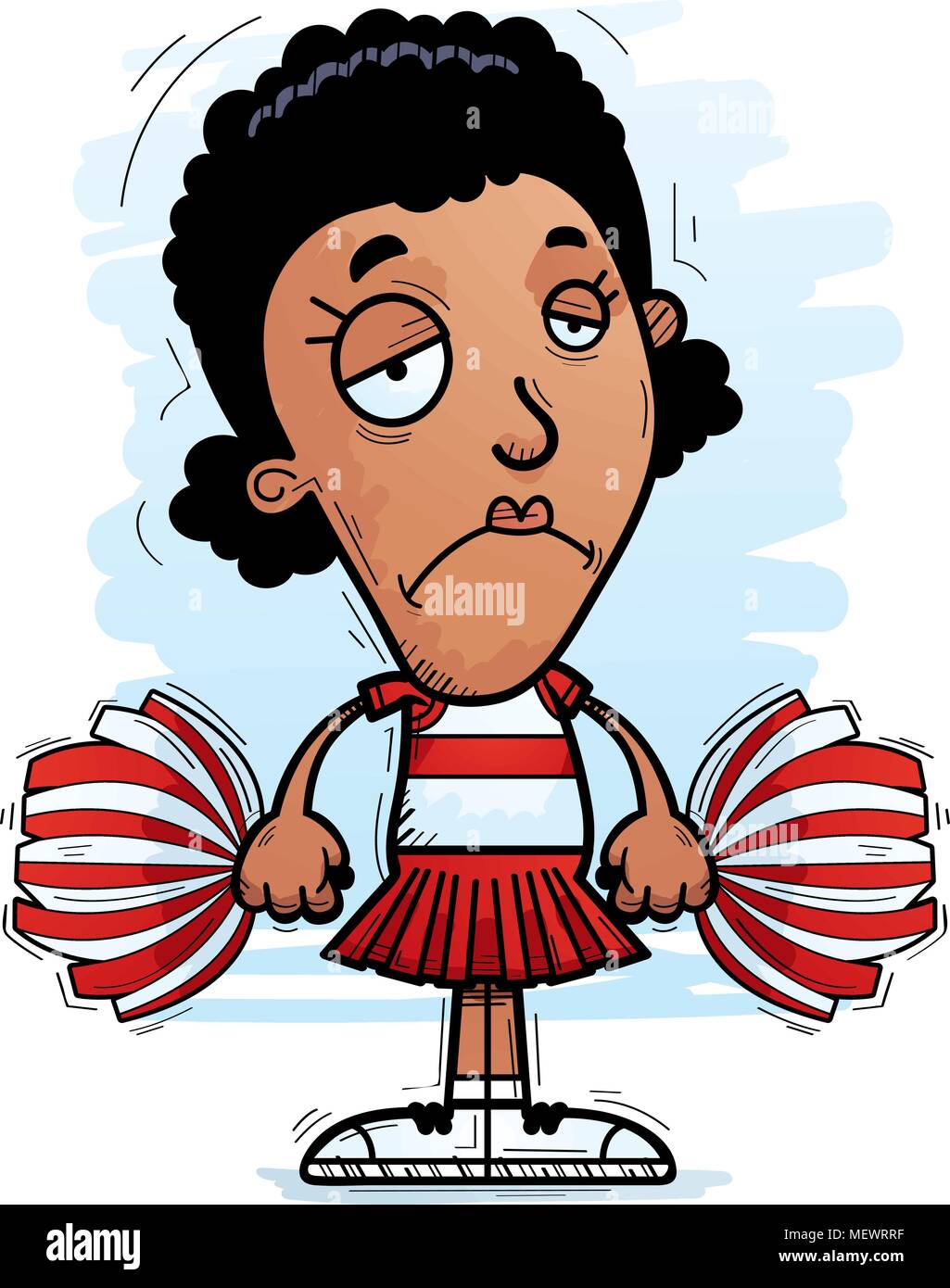 Cartoon Illustration Cheerleader Pompoms Stock Photos & Cartoon ...