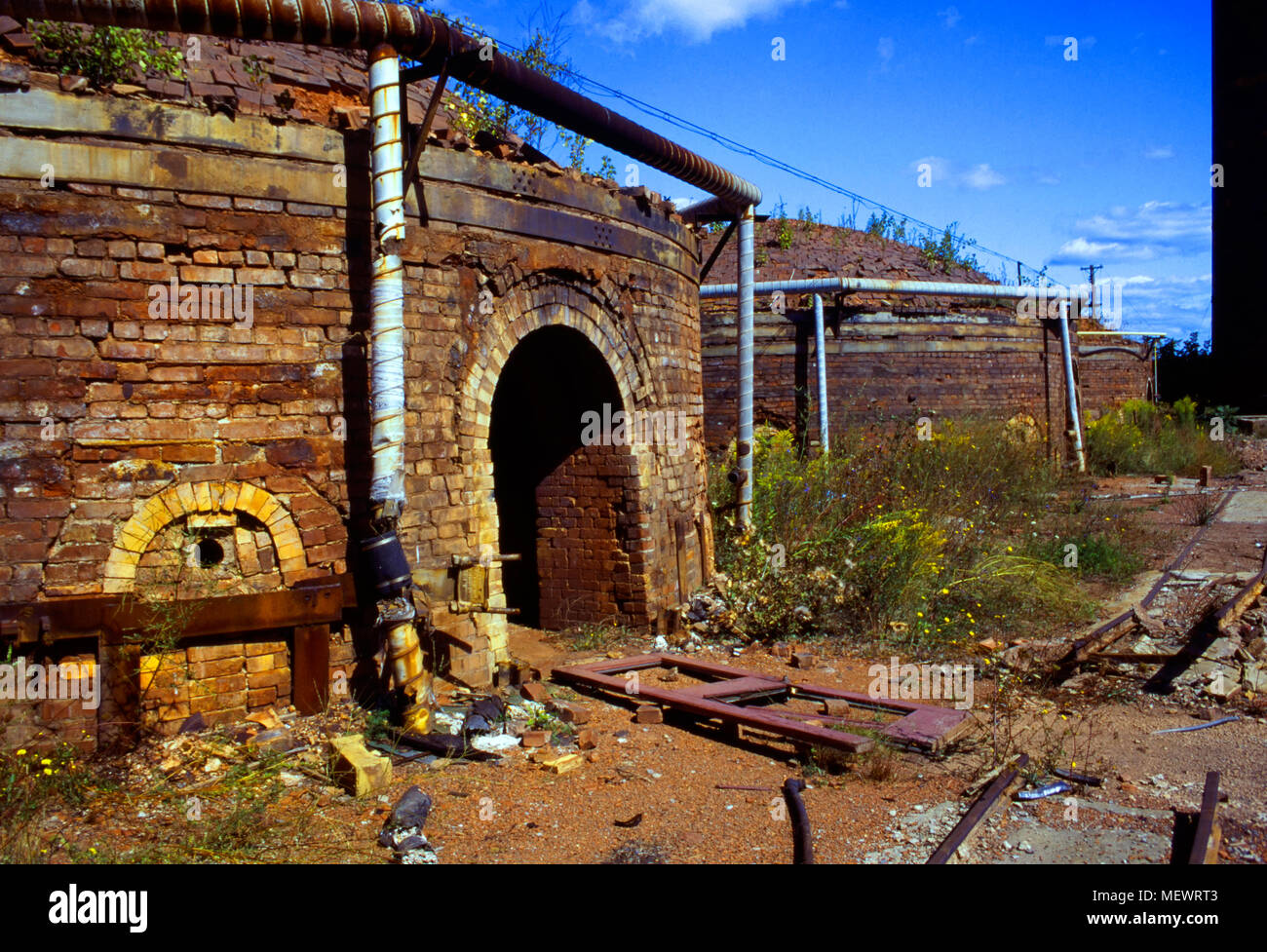 Industrial remnants of brick making factory. Hamilton Ontario Canada ...
