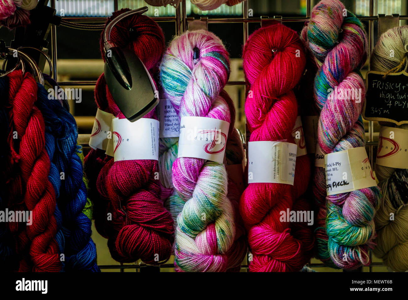Multi coloured knitting wool hi-res stock photography and images - Alamy