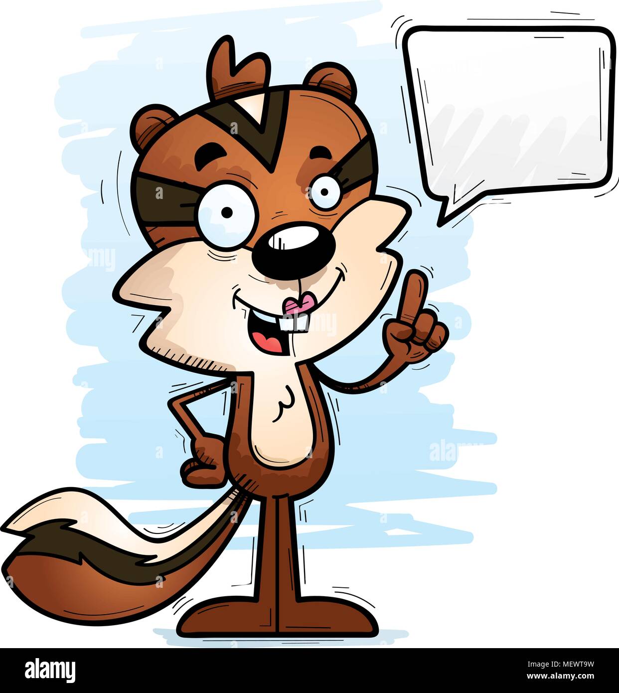 A cartoon illustration of a female chipmunk talking Stock Vector Image ...