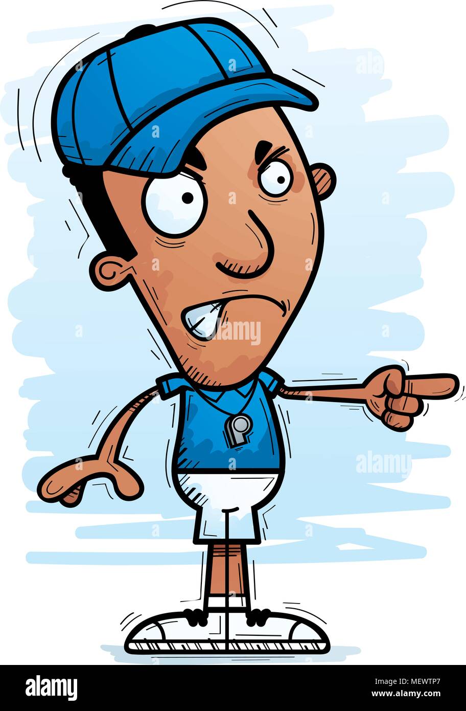 Angry coach pointing boy hi-res stock photography and images - Alamy
