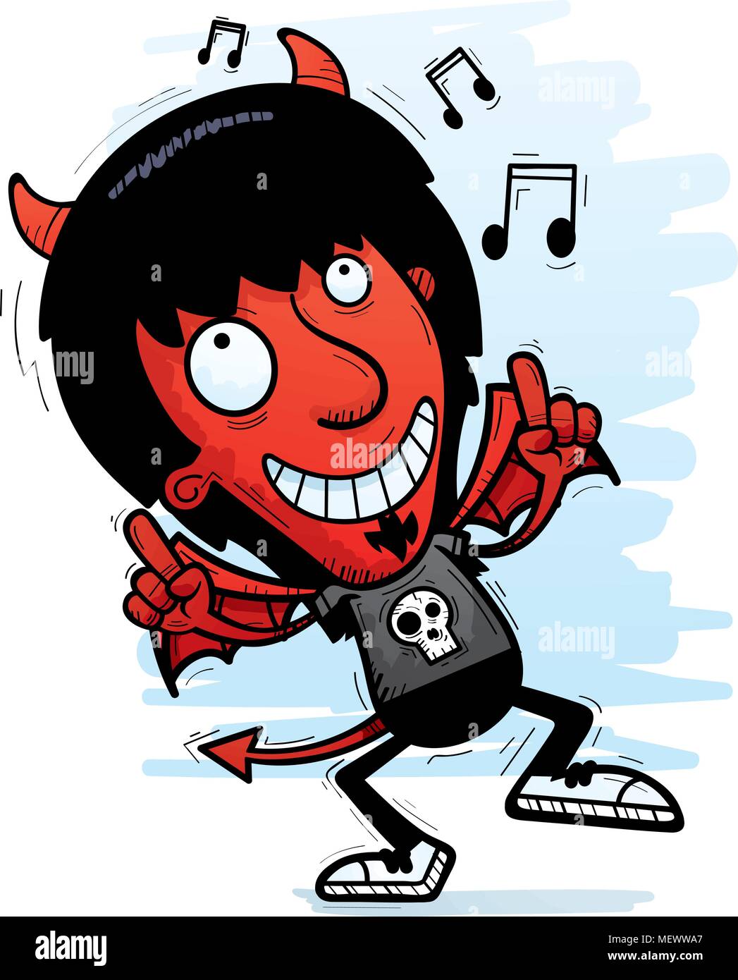 A cartoon illustration of a demon dancing Stock Vector Image & Art - Alamy