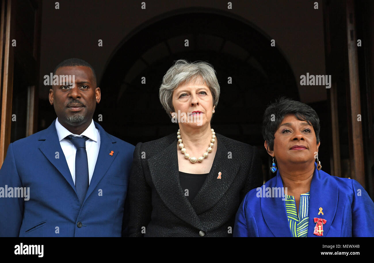 Baroness Lawrence (right) and her son Stuart with Prime Minister ...