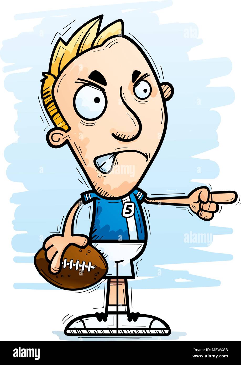 Angry Football Player Art