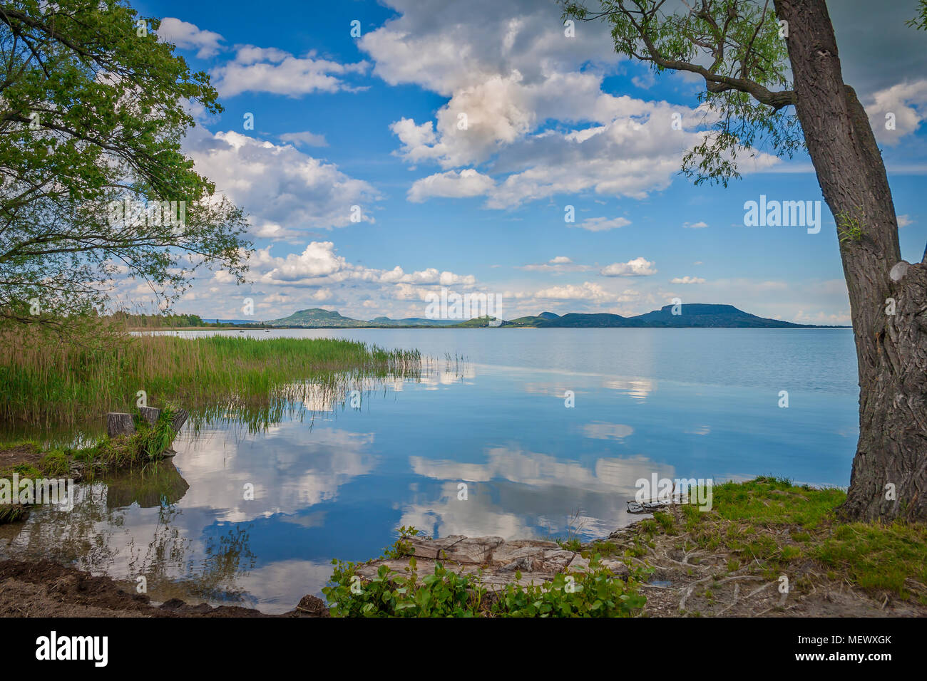 Nice hungarian landscape, lake Balaton Stock Photo - Alamy
