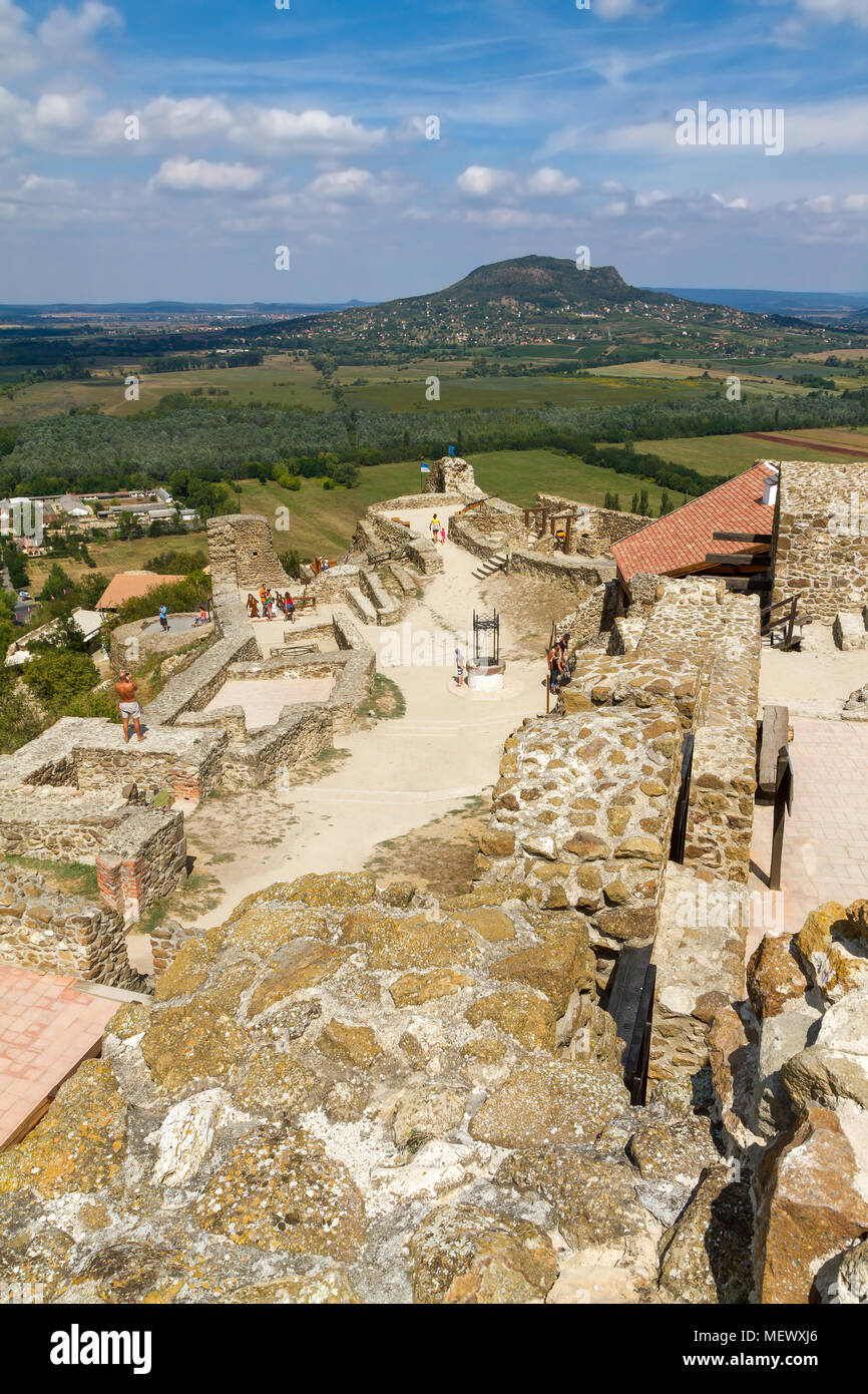 Old nice ruin castle in village Szigliget in Hungary Stock Photo - Alamy