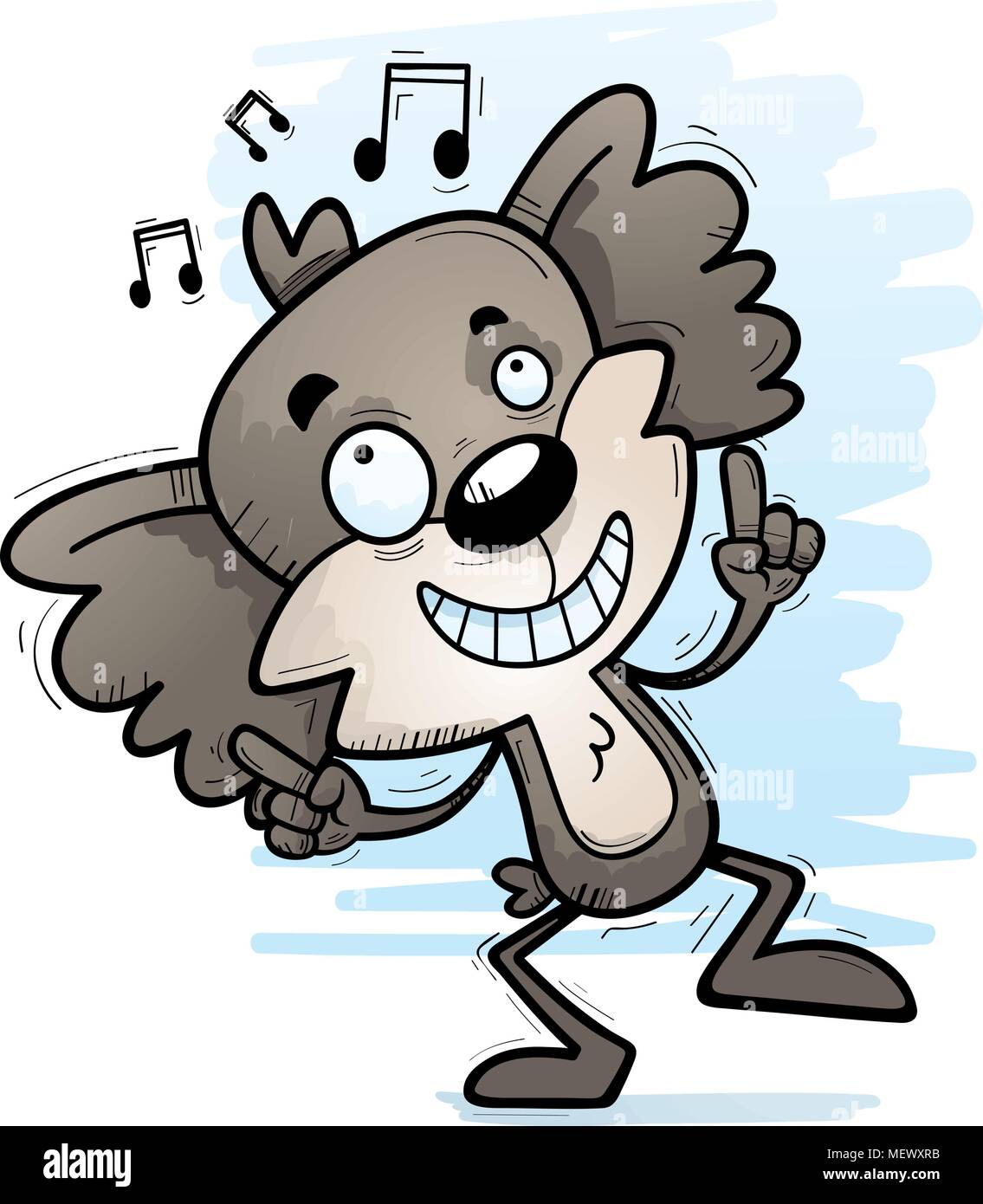 A cartoon illustration of a male koala dancing Stock Vector Image & Art ...