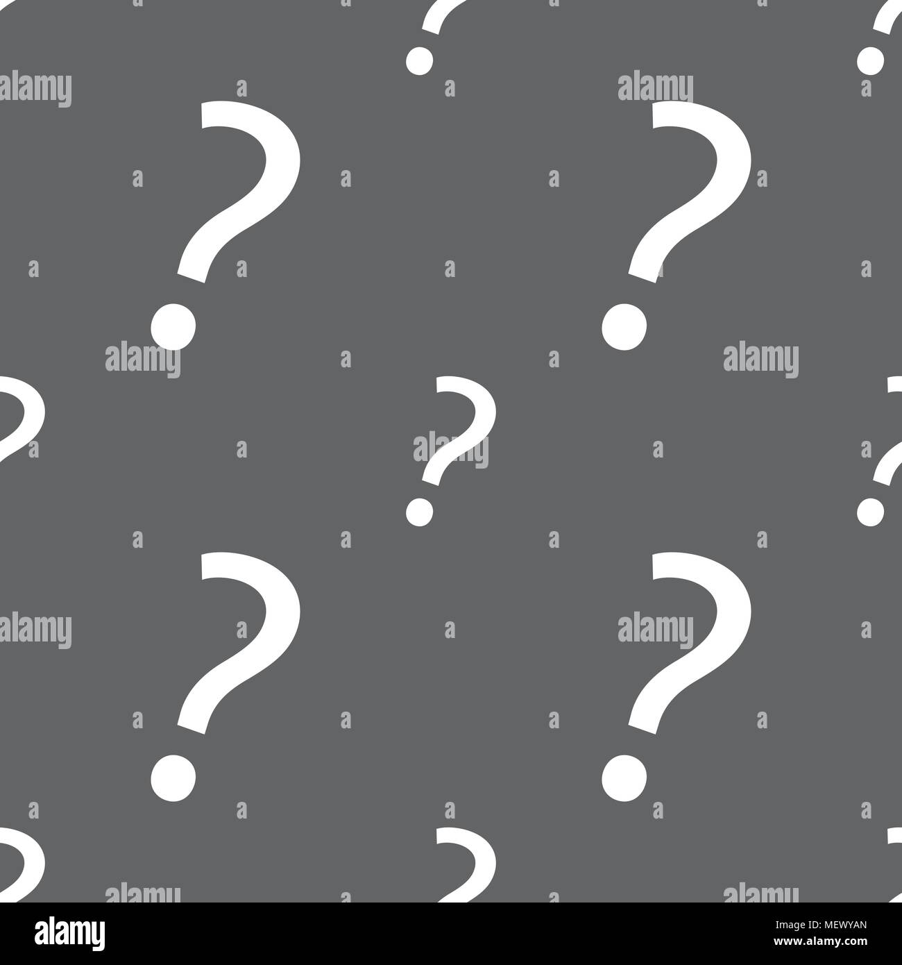 Question mark sign icon. Help symbol. FAQ sign. Seamless pattern on a ...