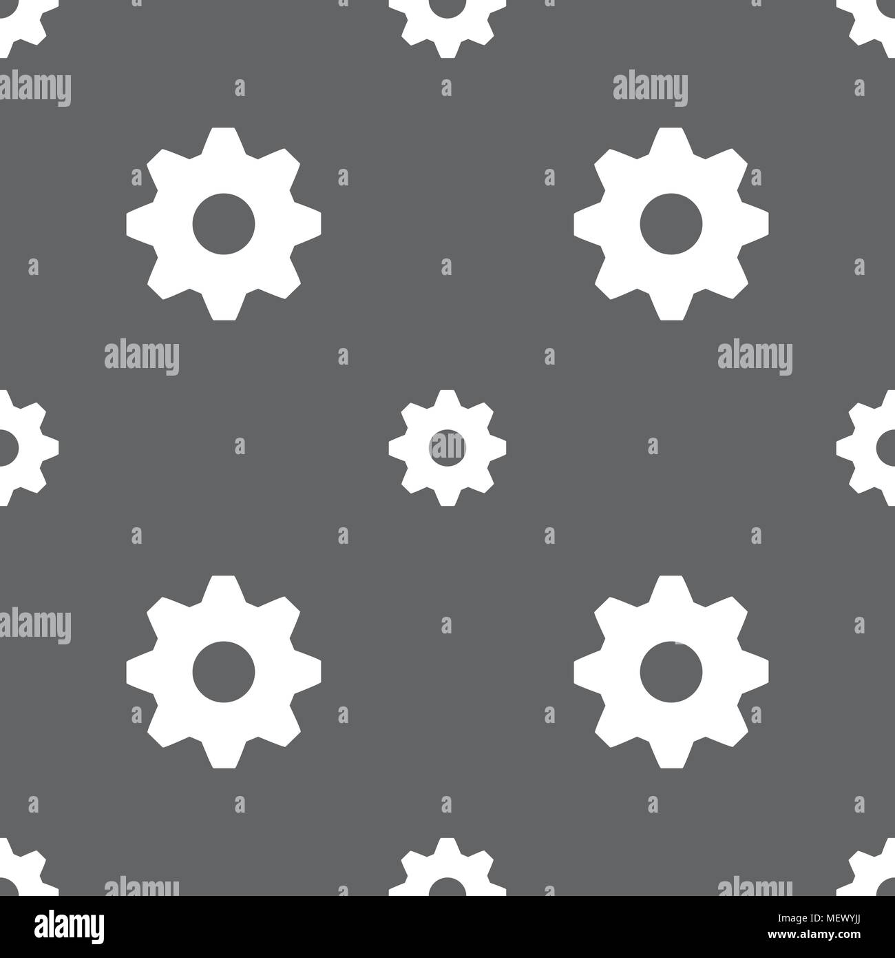 Cog settings sign icon. Cogwheel gear mechanism symbol. Seamless ...