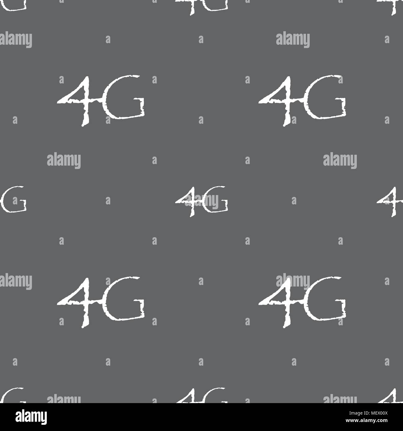 4G sign icon. Mobile telecommunications technology symbol. Seamless ...