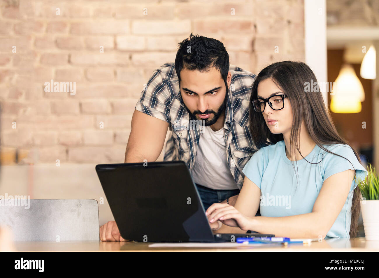 Teamwork in Progress Stock Photo - Alamy