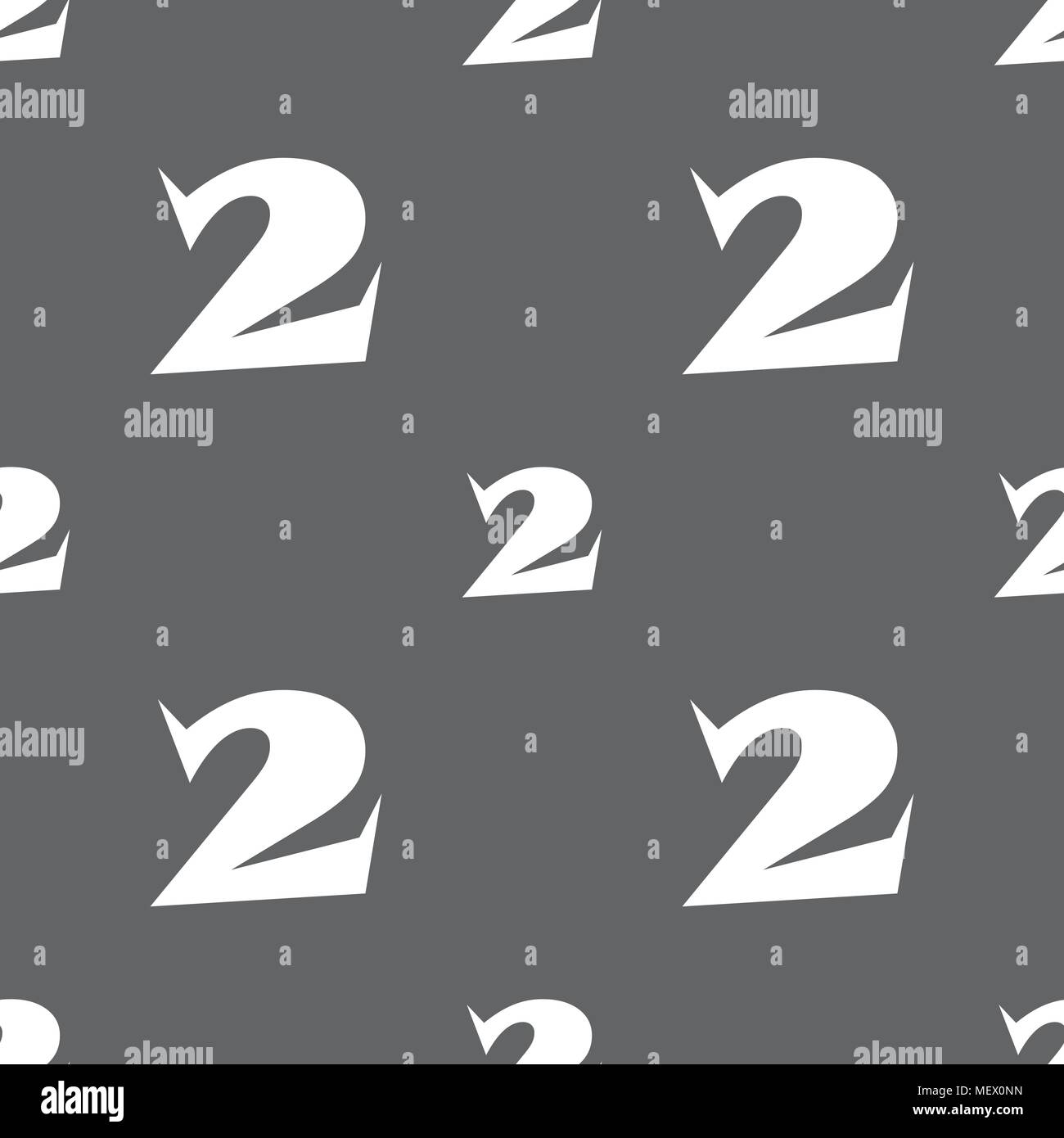 Second place award sign. Winner symbol. Step two.. Seamless pattern on ...