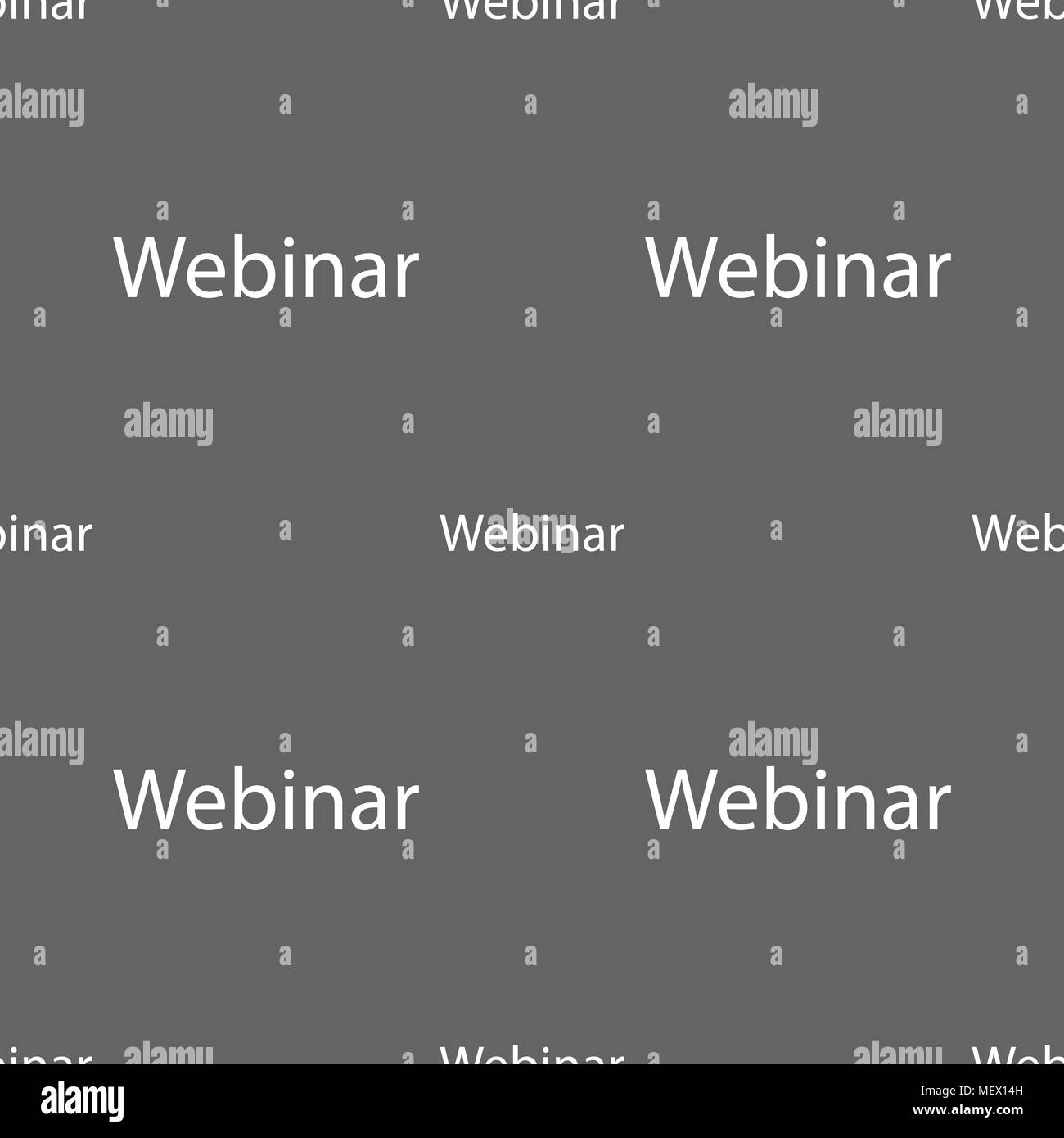 Webinar web camera sign icon. Online Web-study symbol. Seamless pattern ...