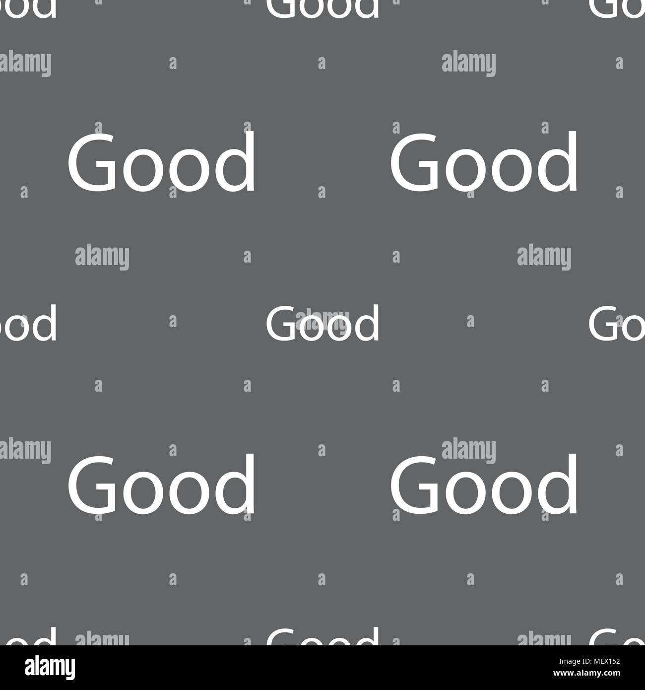 Good sign icon. Seamless pattern on a gray background. Vector ...