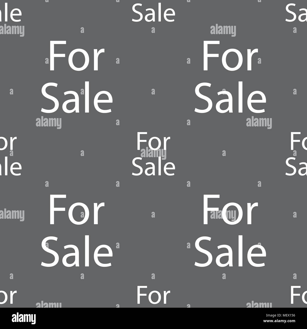 For sale sign icon. Real estate selling. Seamless pattern on a gray ...